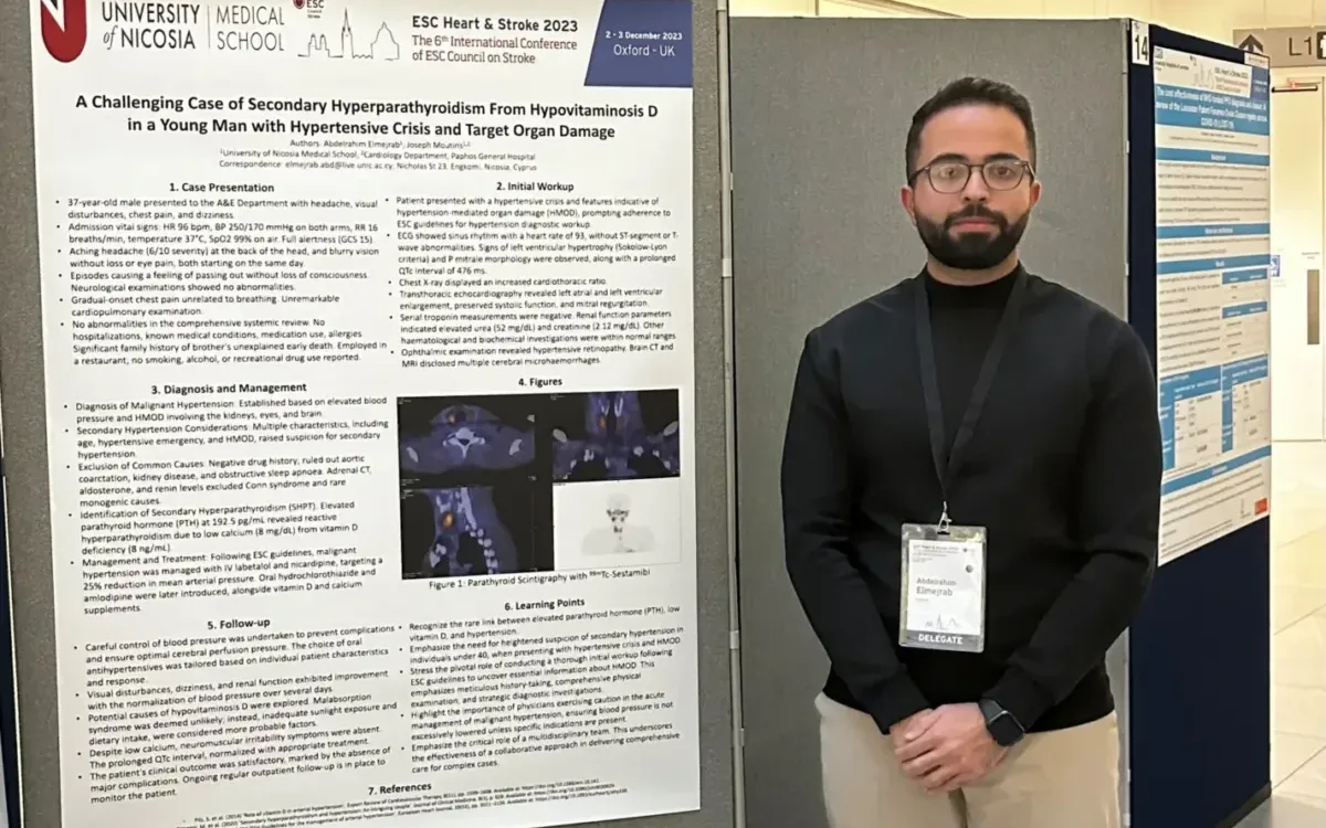 Medical student presents at International ESC Conference - Medical ...