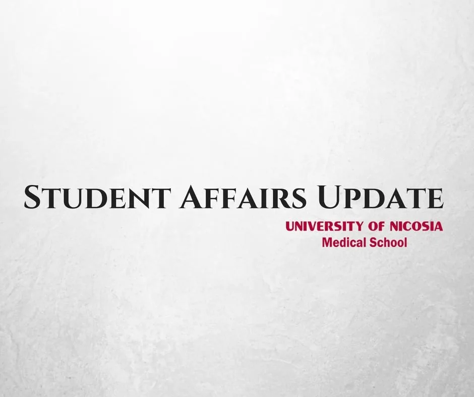 Student Affairs Update, Fall 2016 - Medical School - University of Nicosia