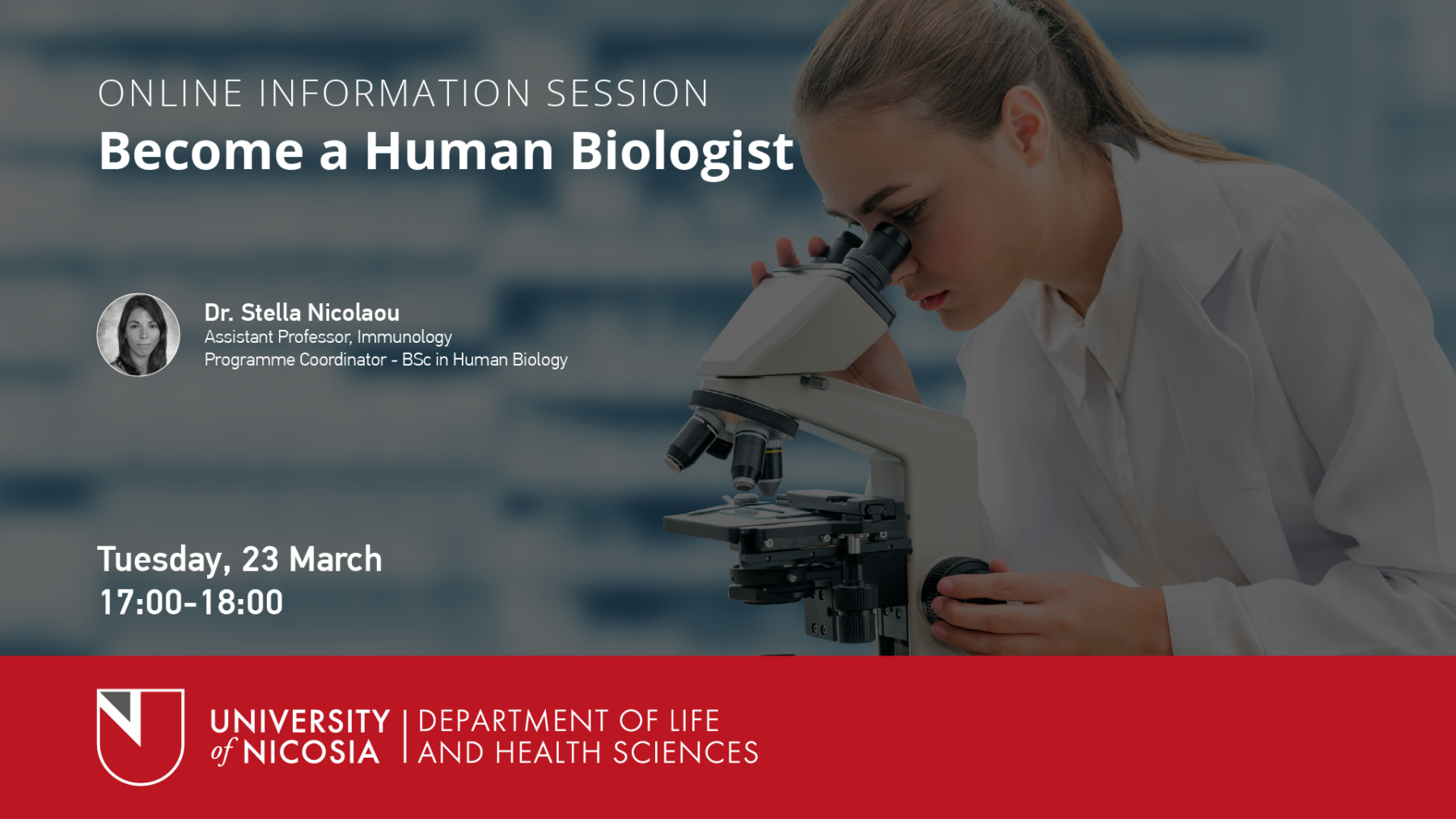 Become a Human Biologist - University of Nicosia