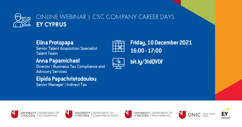 CSC Company Career Days: EY Cyprus - University of Nicosia
