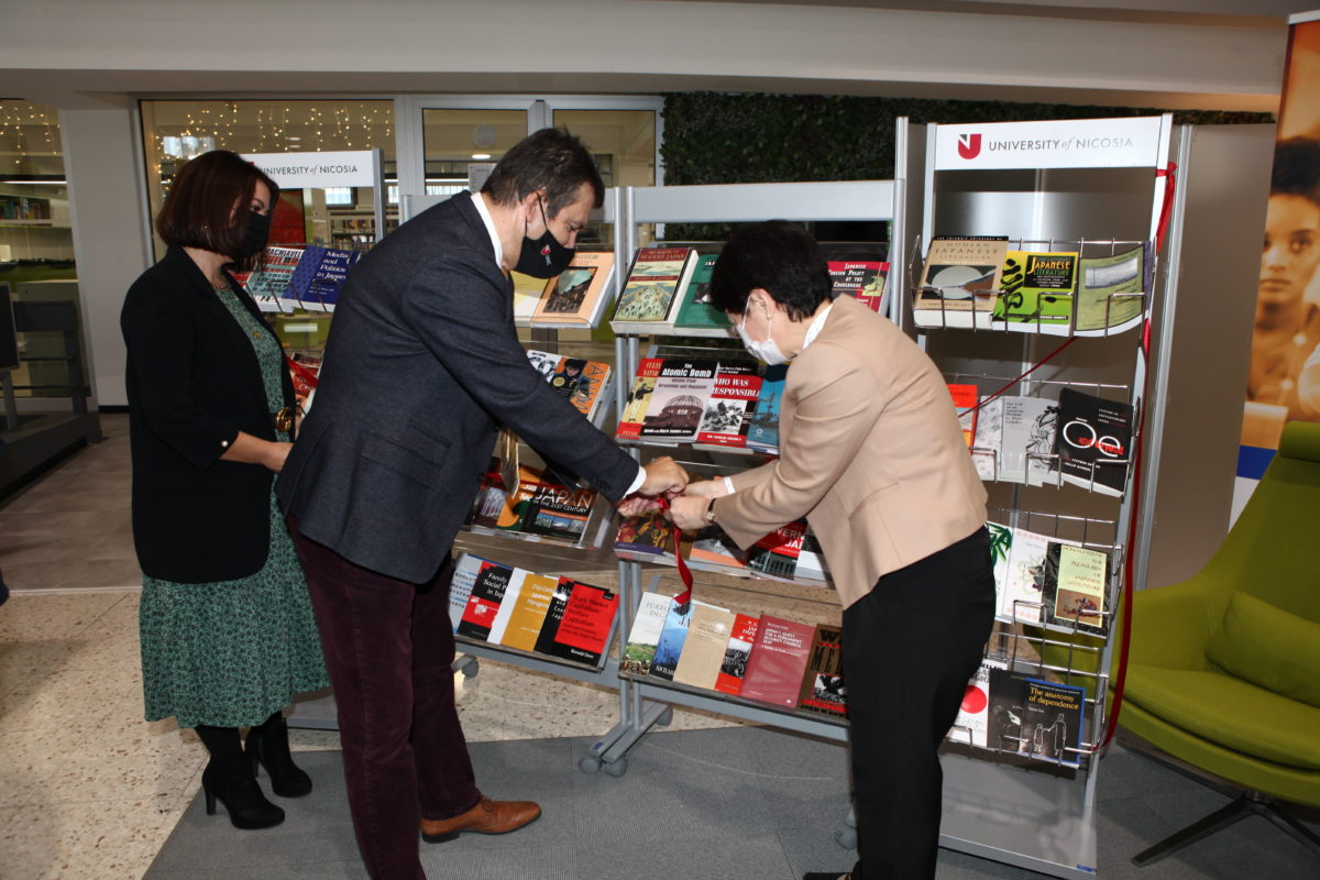 Japan Book Corner inaugurated at the UNIC Library - University of Nicosia