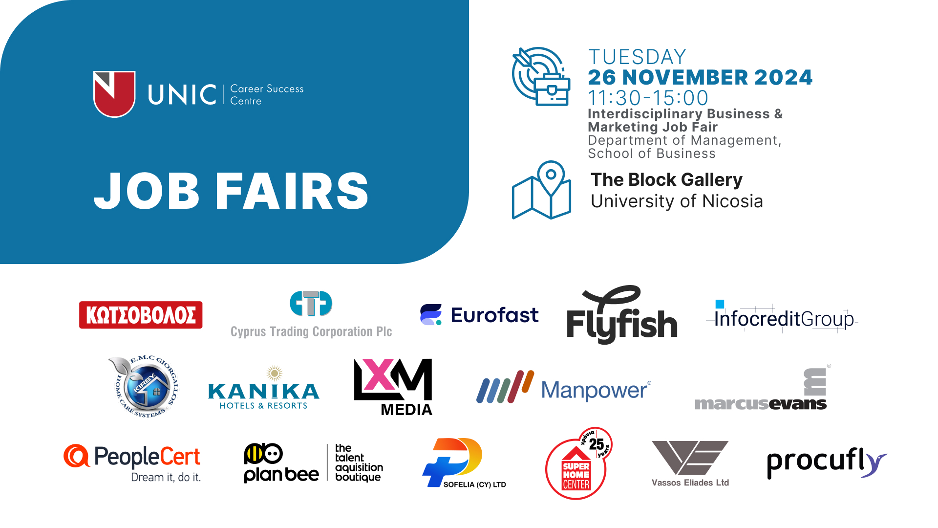 Job Fair in Interdisciplinary Business & Marketing by the UNIC Career ...