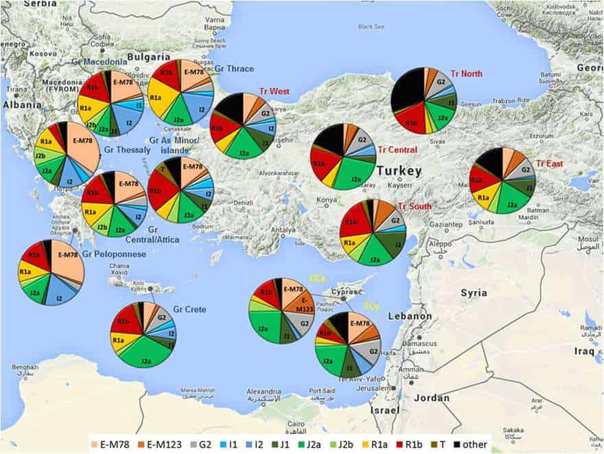 Y-chromosomal analysis of Greek Cypriots reveals a primarily common pre ...