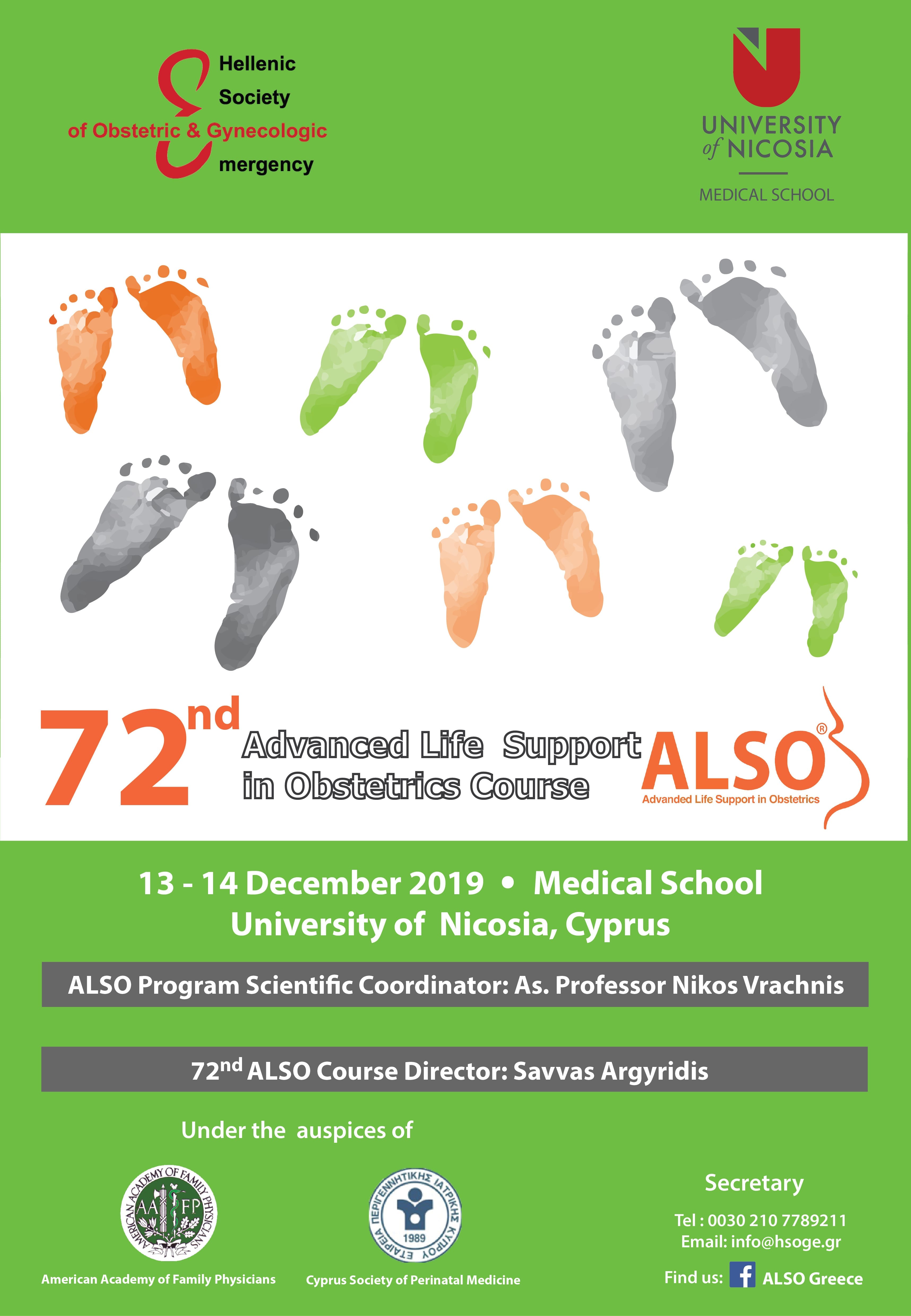 72nd Advanced Life Support in Obstetrics Course (ALSO) - Medical School ...